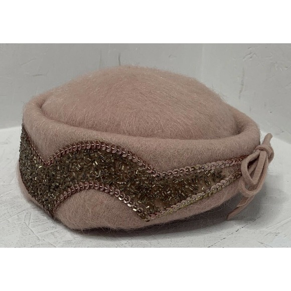 Unbranded | Accessories | Vintage Womens Wool Sequins Barrette Cap Hat ...
